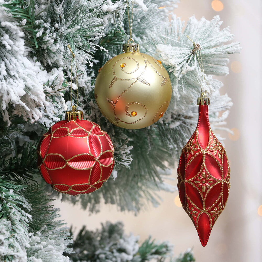 The Holiday Aisle® Jaurice Ball Ornament Christmas Set | Wayfair