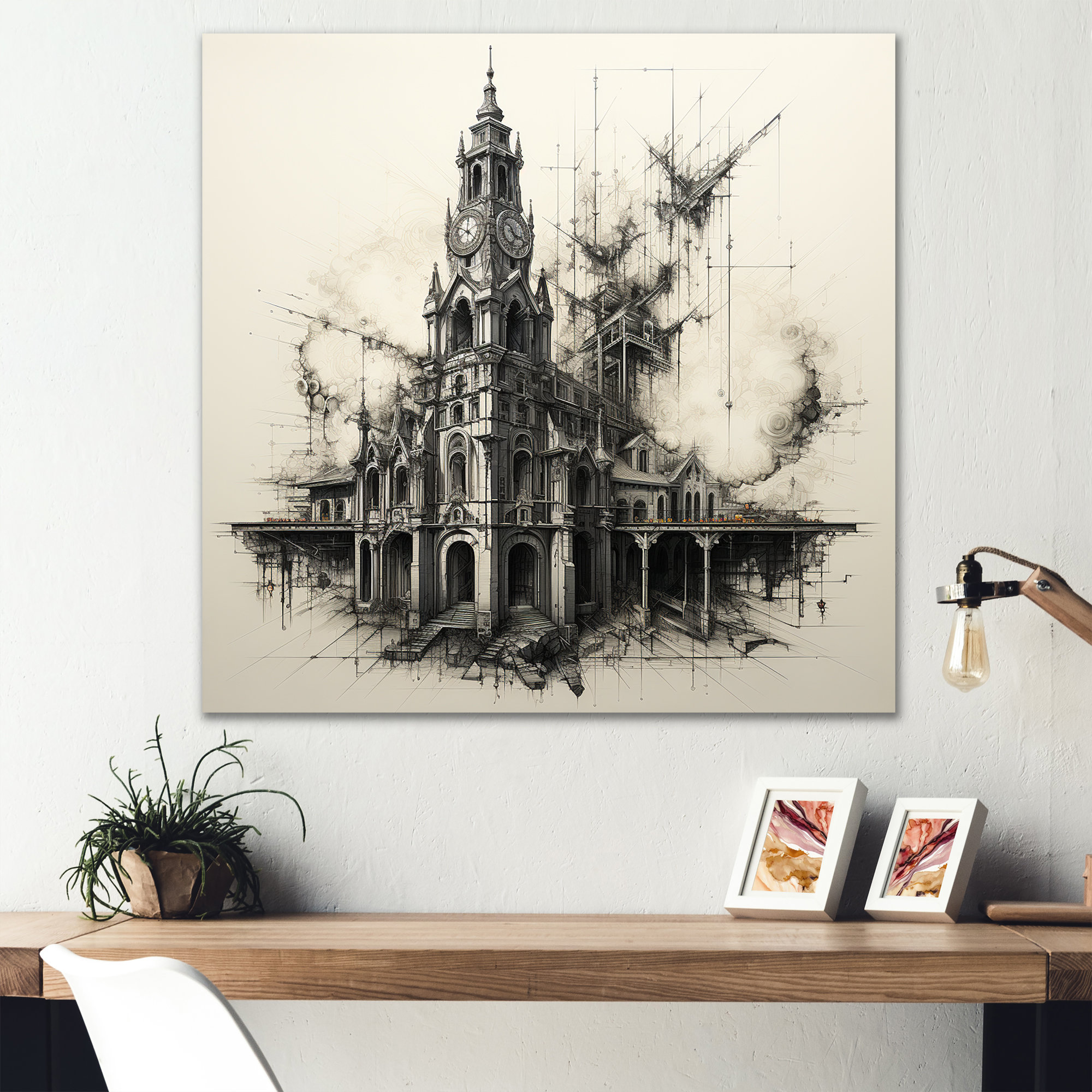 Winston Porter Enchanted Drawing Of Castle Towers II - Castle Towers ...