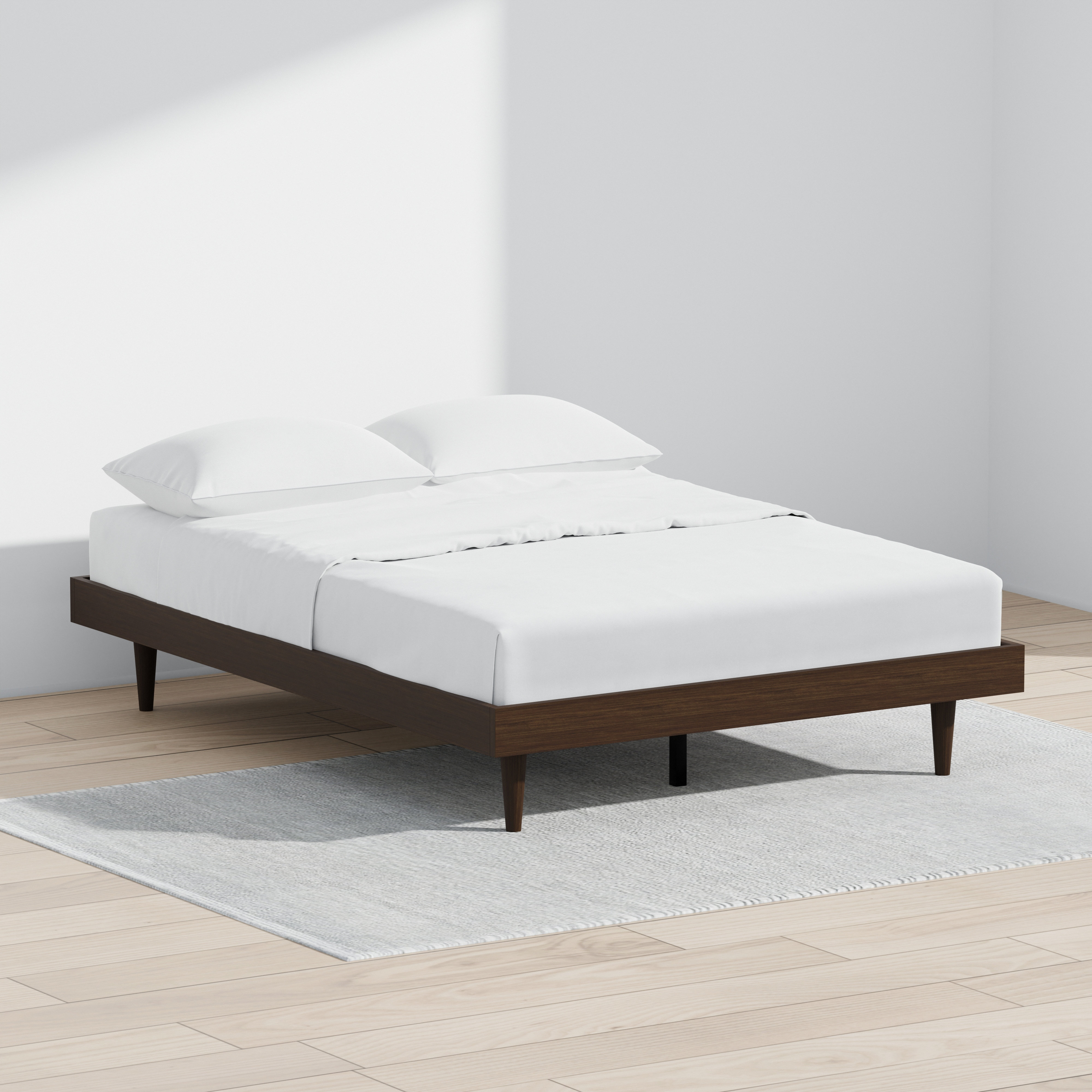 George Oliver Wojcik Modern Wooden Bed Frame & Reviews | Wayfair