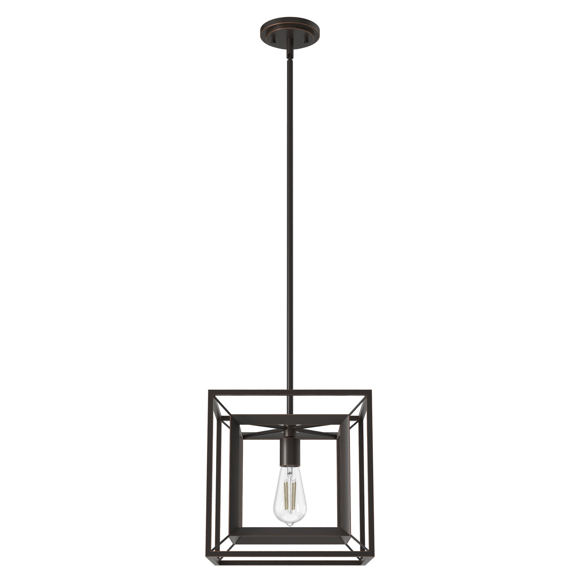 Hunter Fan Doherty Convertible 1 - Light Pendant 12 Inch Ceiling Light ...