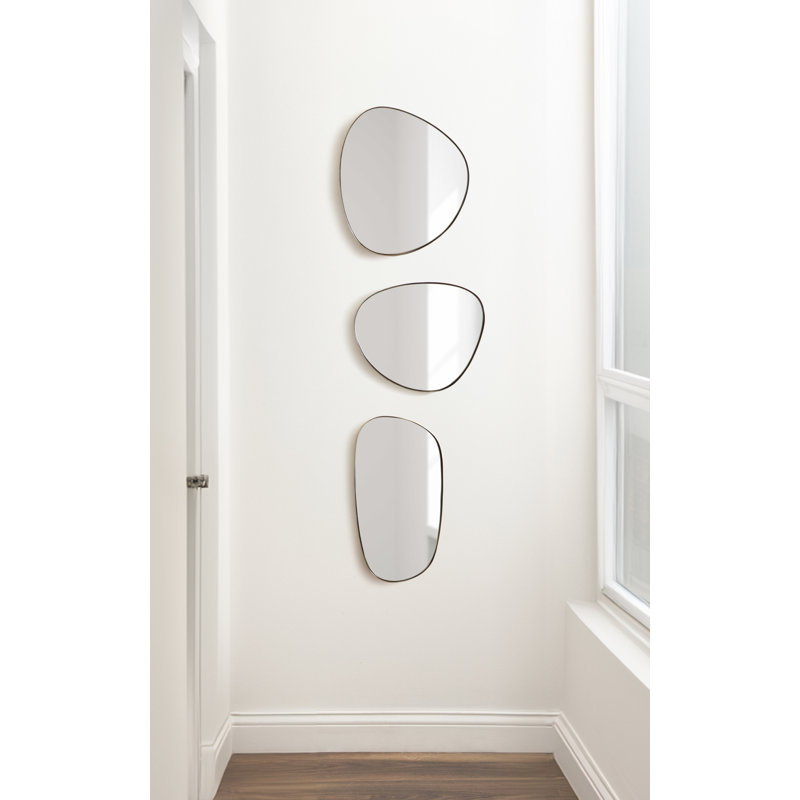 Mercer41 Modern Three-Piece Mirror Set | Wayfair