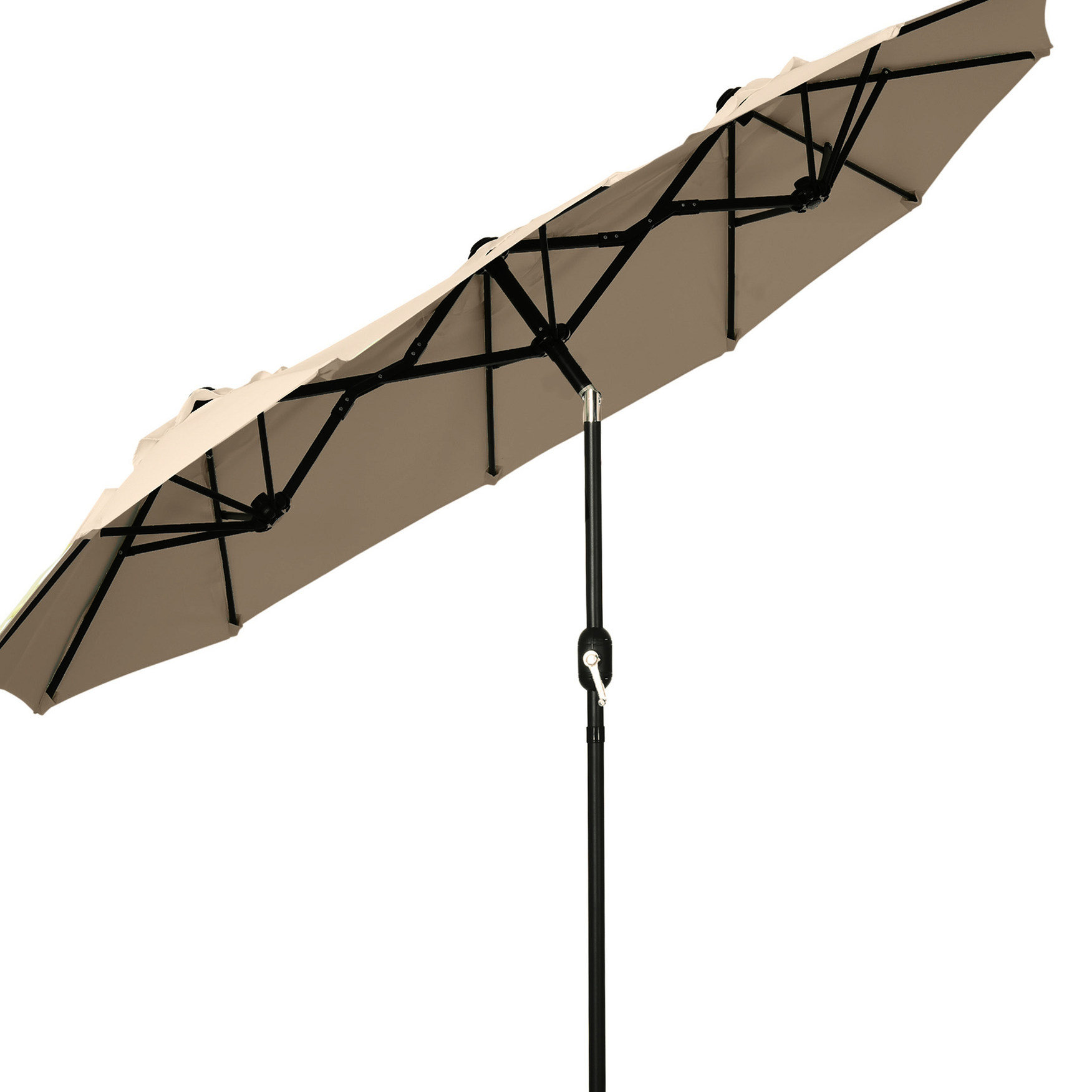 Latitude Run® 9.5' Large Pool Umbrella With Double Shade And Tilt ...
