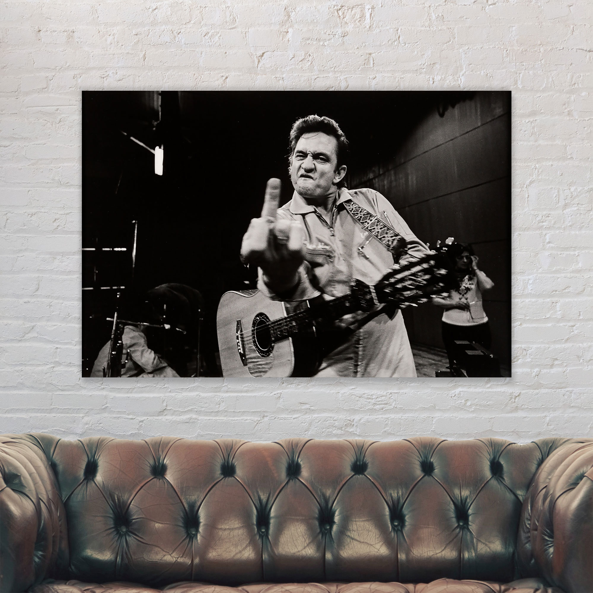 Ebern Designs Johnny Cash Finger 1969 San Quentin Prison - Wrapped ...