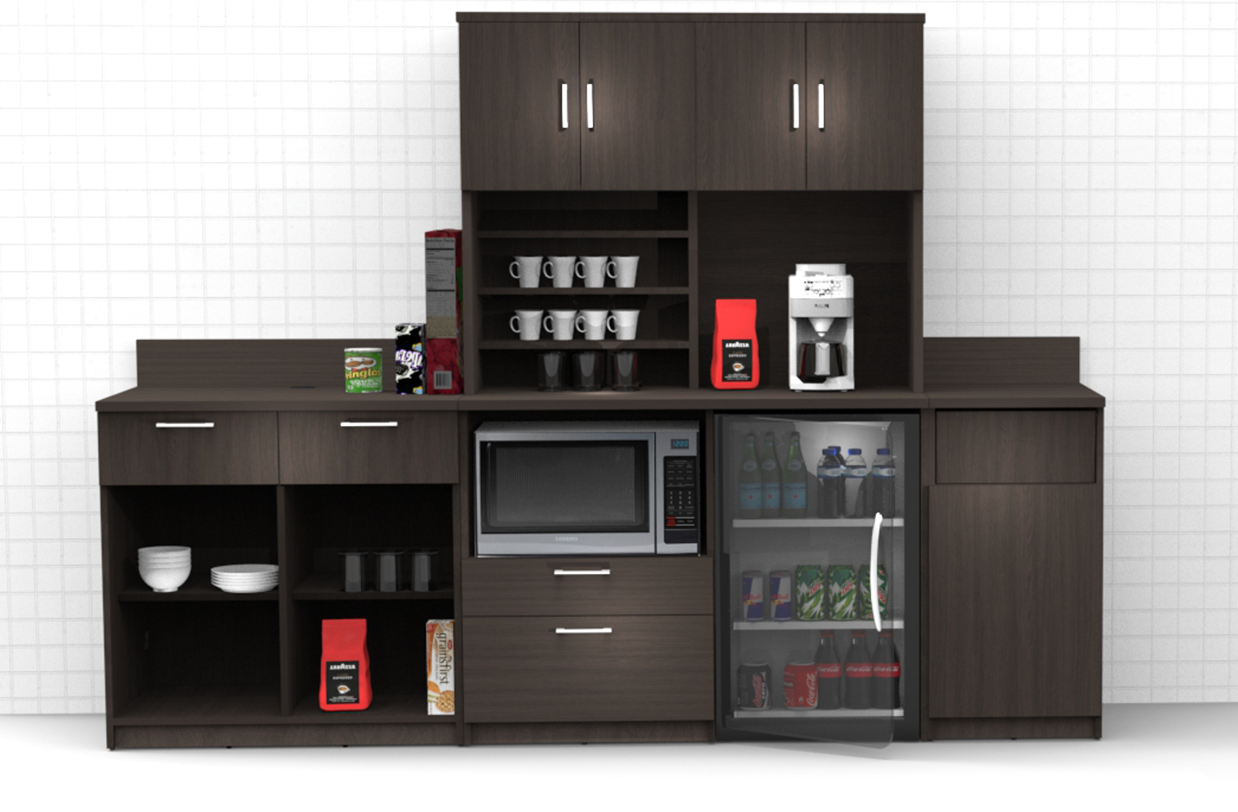 Breaktime Buffet Sideboard Kitchen Break Room Lunch Coffee Kitchenette ...