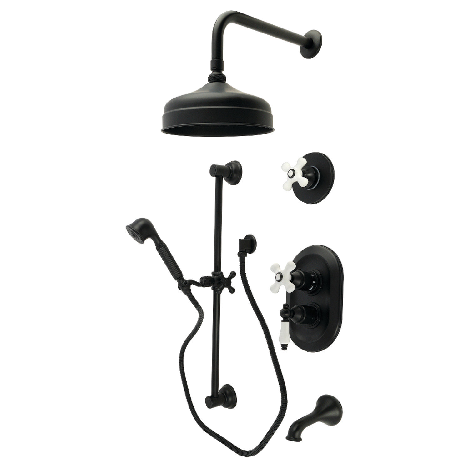 Kingston Brass Restoration Thermostatic Tub and Shower System | Wayfair