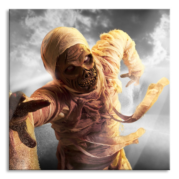 Happy Larry Hungry Mummy Attacks - Unframed Graphic Art on Glass ...