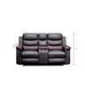 Ebern Designs Monsey Modern Sofa Reclining Loveseat With Middle Console ...