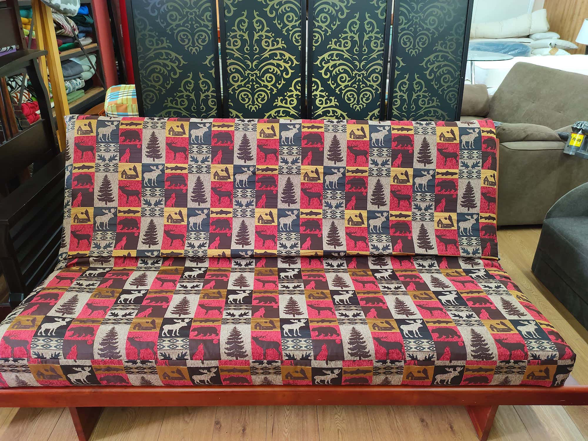 Prestige Furnishings Fairbanks Red Heavy Texture Futon Cover - Wayfair ...