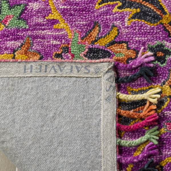 Langley Street® Ferrera Hand-Knotted Wool Purple Area Rug "& Reviews ...