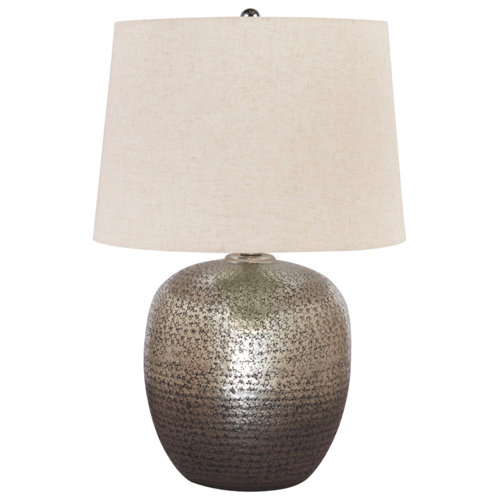 Pewter / Silver Table Lamps You'll Love | Wayfair
