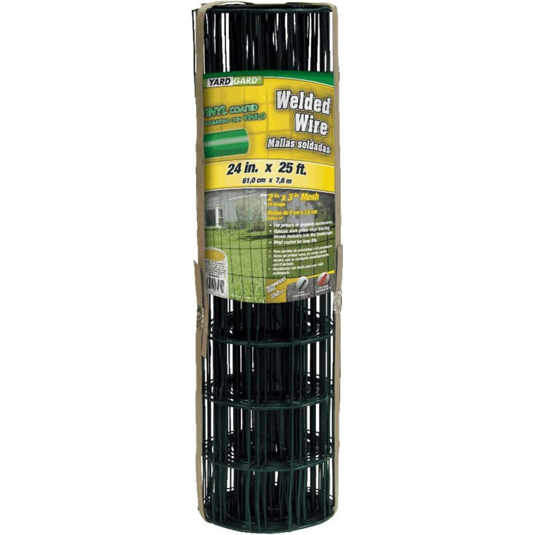 YARDGARD 25'' H x 24'' W Green Metal Fencing | Wayfair