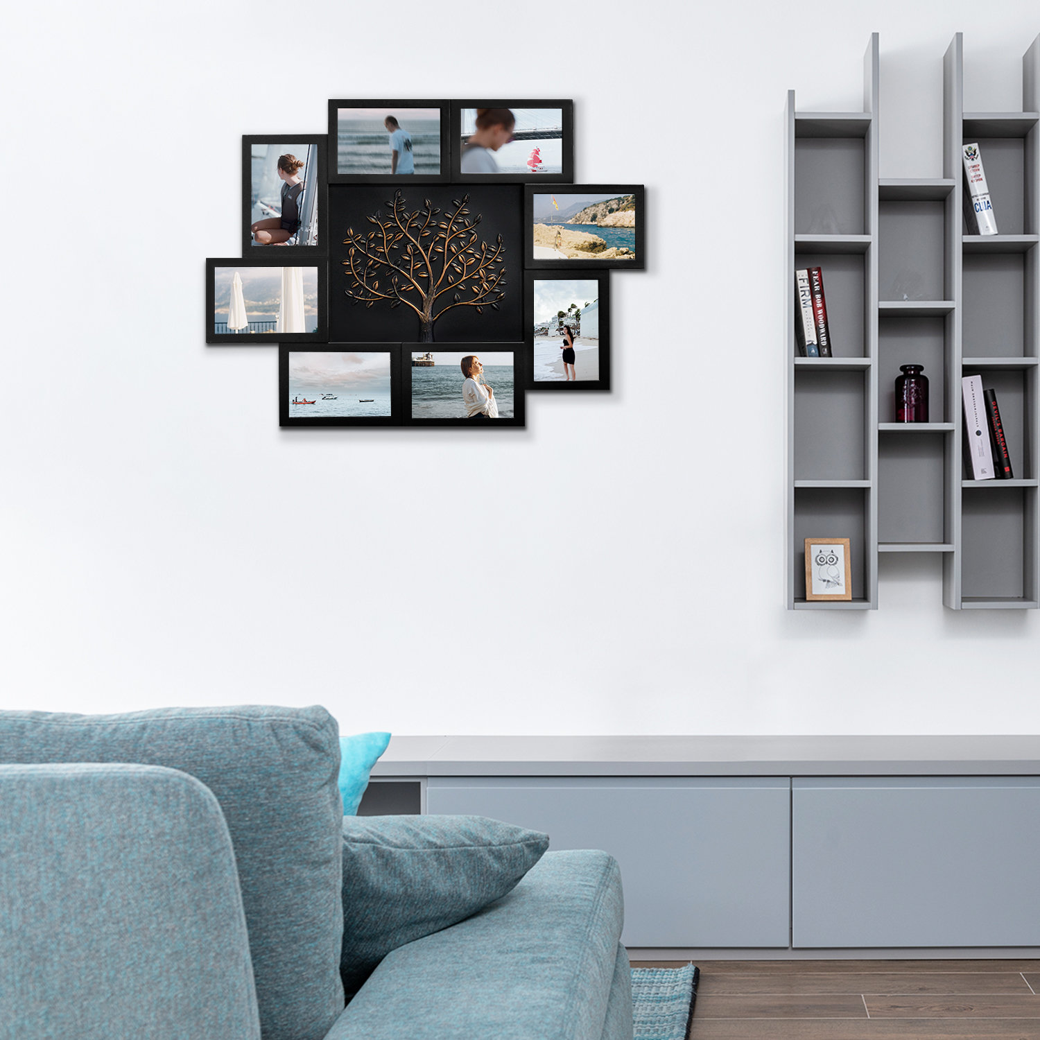 Red Barrel Studio® Wassay 8 Opening Embossed Collage Picture Frame ...