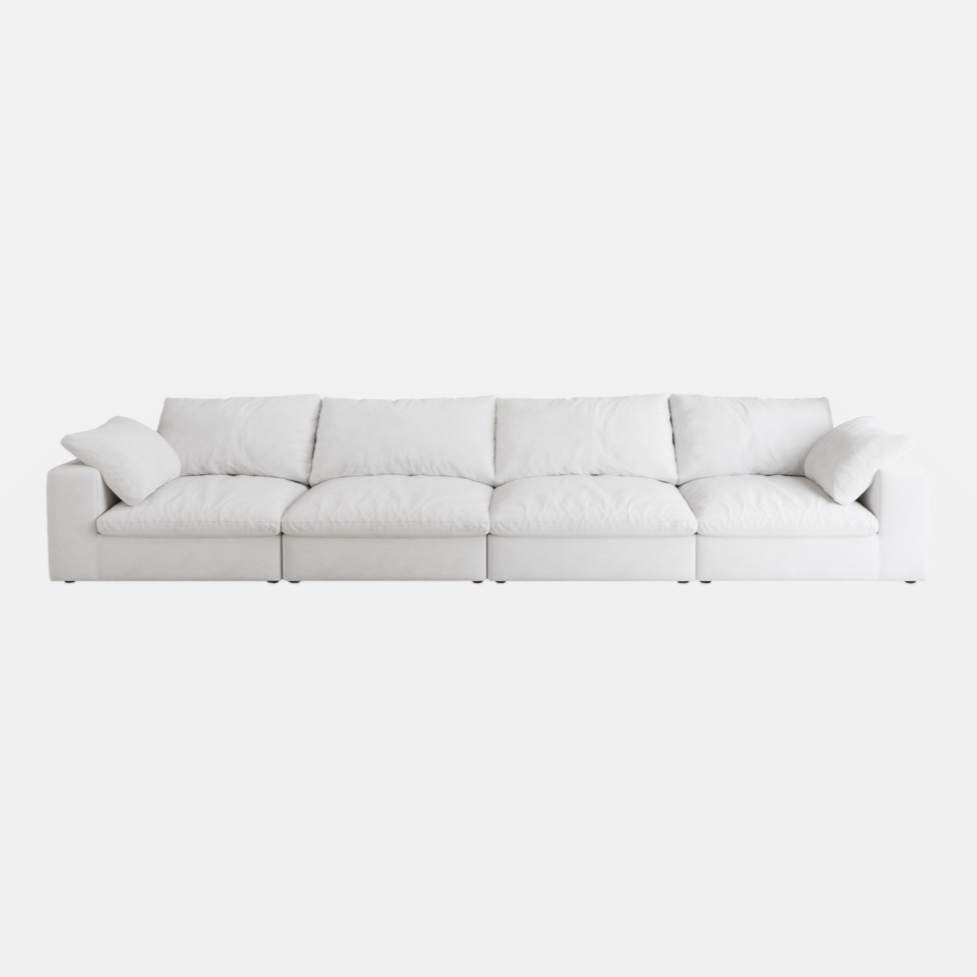 Hokku Designs Canapé modulaire Cloud avec coussin épais de 160 po ...