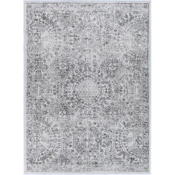 Bungalow Rose Oriental Gray Area Rug | Wayfair