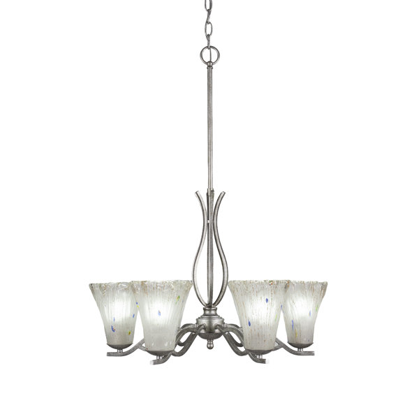 Red Barrel Studio® Hiroko Revo 6 Light Uplight Chandelier Shown In Aged ...