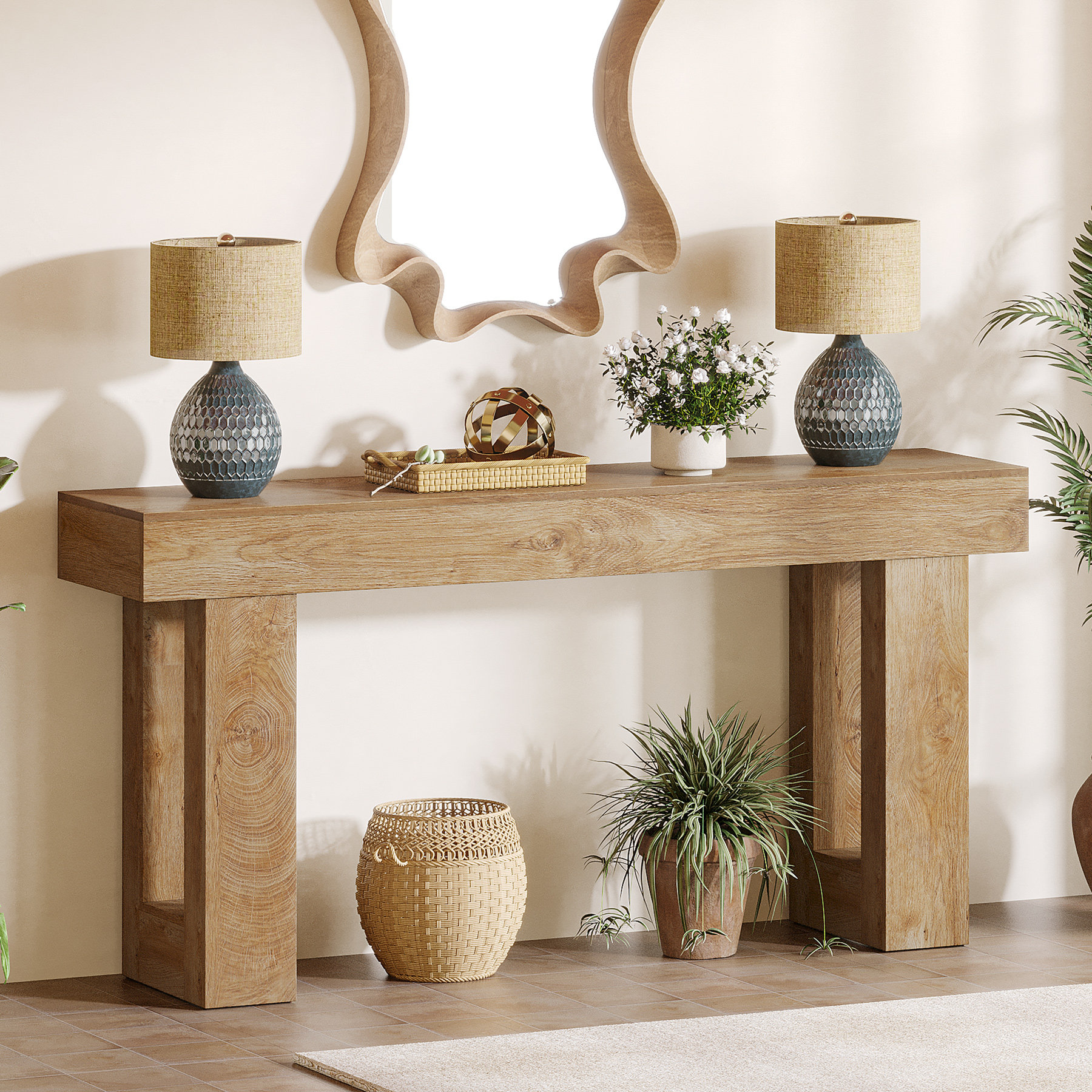 Millwood Pines Brittanni 63 Console Table & Reviews | Wayfair