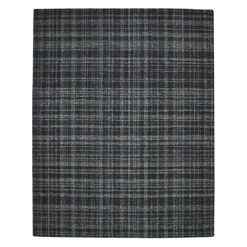 Gracie Oaks Ohan Wool Plaid Rug & Reviews | Wayfair