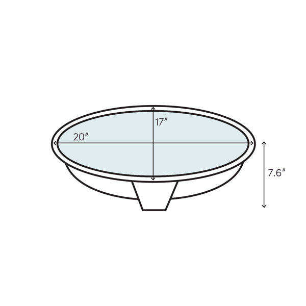 Sterling by Kohler Vikrell Circular Drop-In Bathroom Sink with Overflow ...