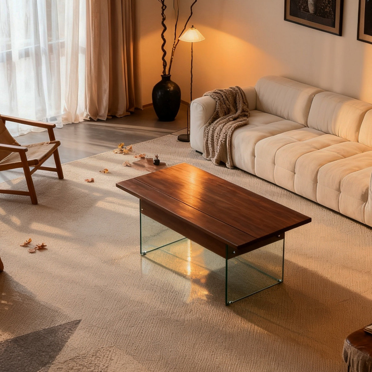 Ebern Designs 43.3-Inch Coffee Table With Height-Adjustment Function ...