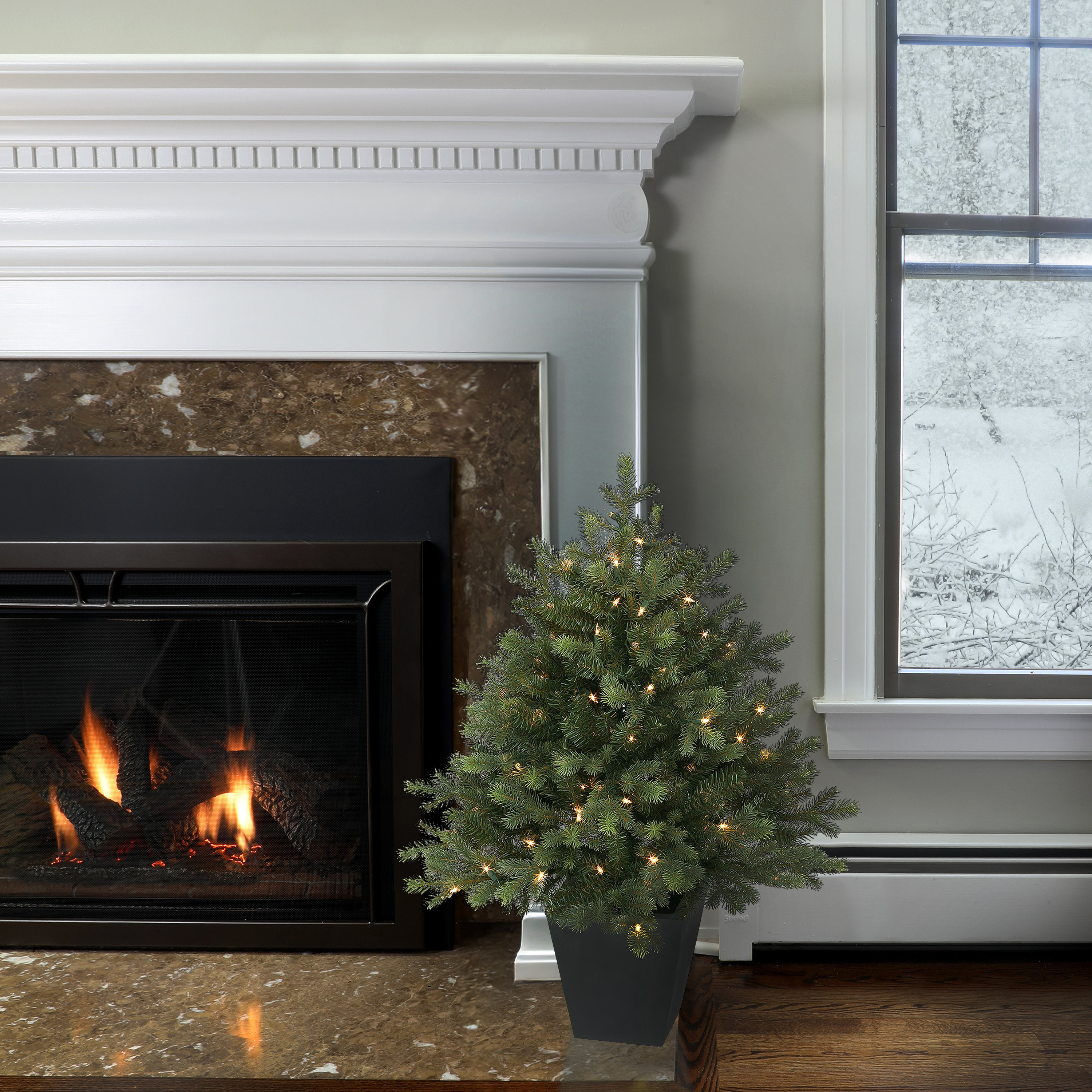 Regency International 36" Lit Potted Green Spruce Tree - Wayfair Canada