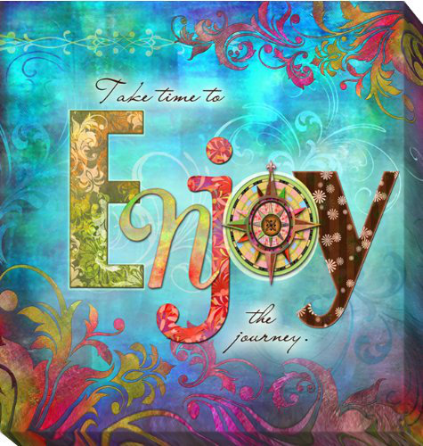 Artistic Home Gallery Enjoy On Canvas by Connie Haley Print | Wayfair