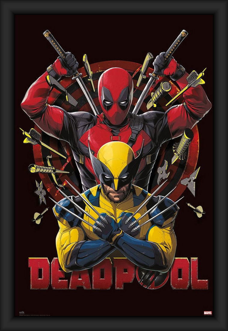 Ivy Bronx Deadpool Wolverine - Weapons Framed Art Poster - 24 x 36 Inch ...