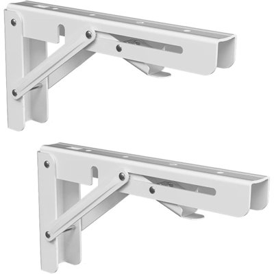 Symple Stuff Folding Shelf Brackets, 2 Pcs Heavy Duty Foldable Shelf ...