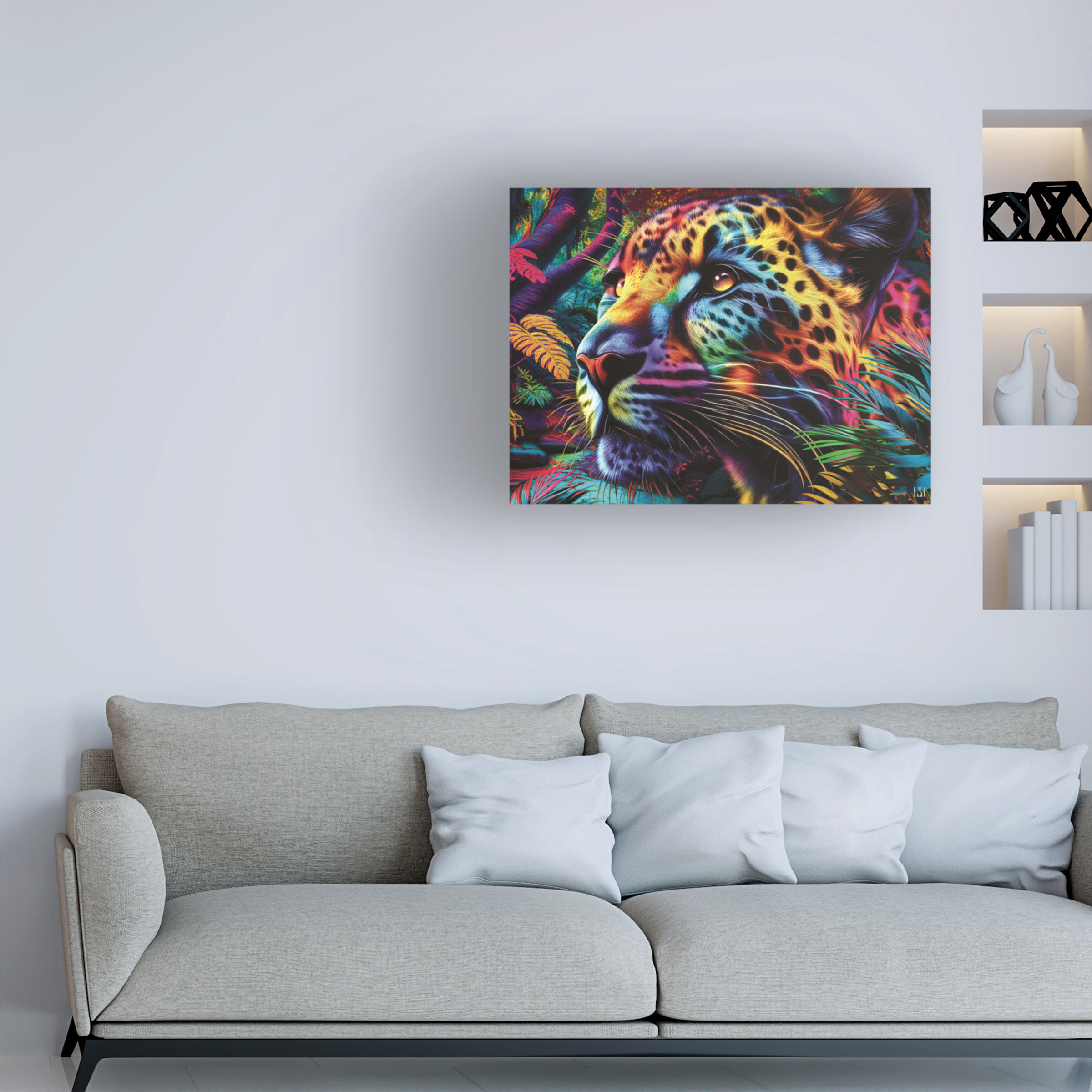 Winston Porter Michael David Ward Sunset Leopard Canvas Art | Wayfair