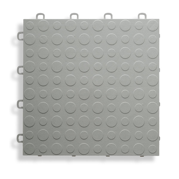 BlockTile 12" x 12" Garage Flooring Tile in Gray & Reviews | Wayfair