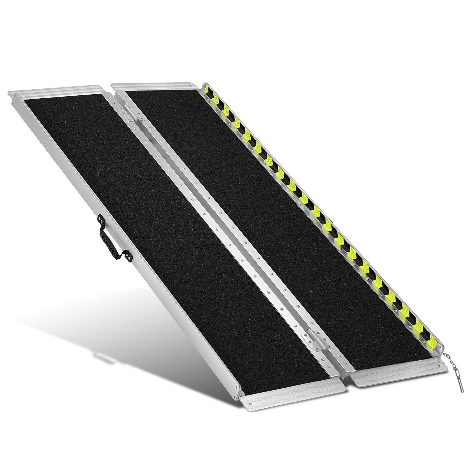 MoNiBloom Portable Wheelchair Ramp, Non-Slip Aluminum Folding Handicap ...