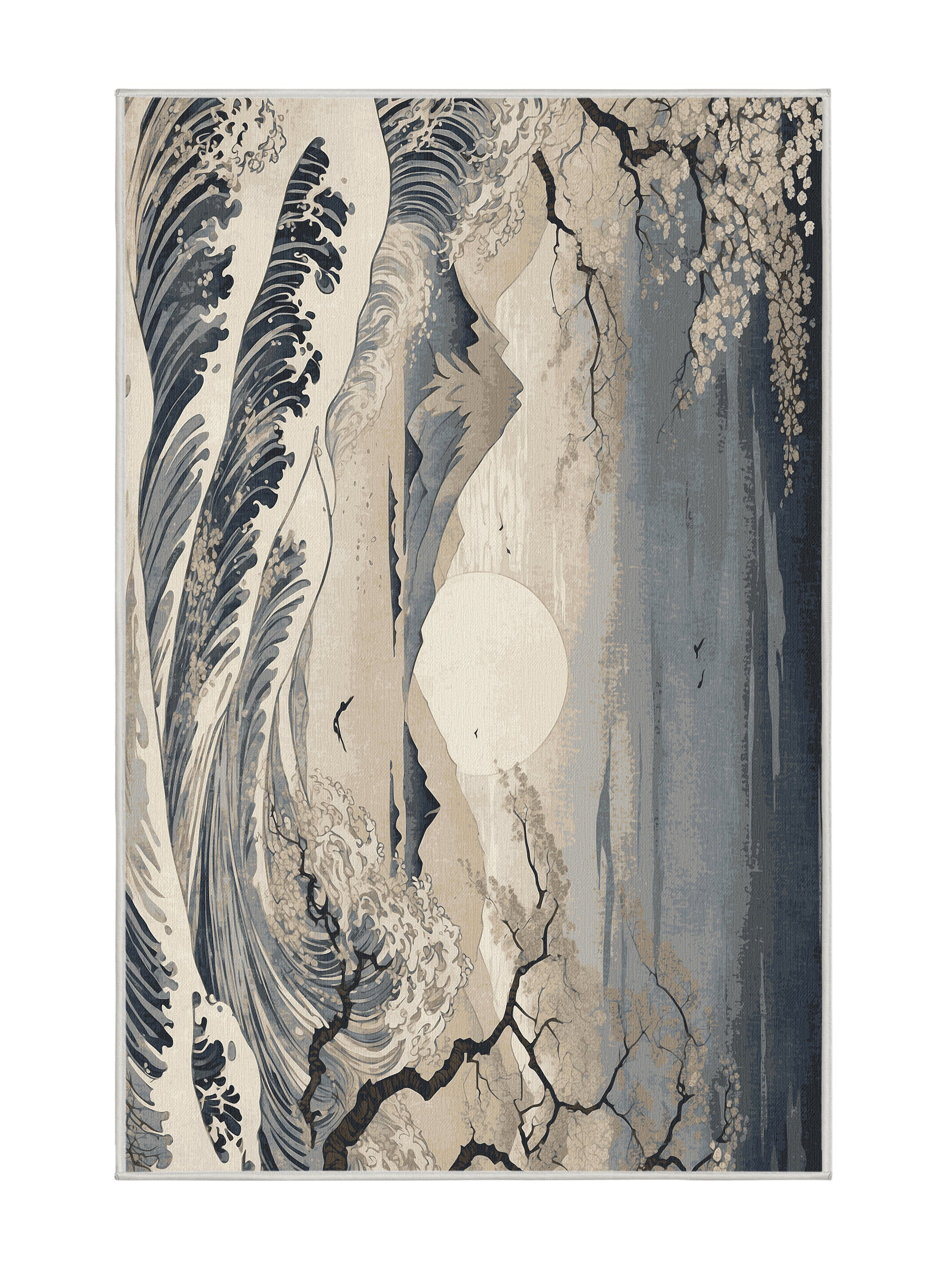 Winston Porter Sakura Ripple Rug | Wayfair