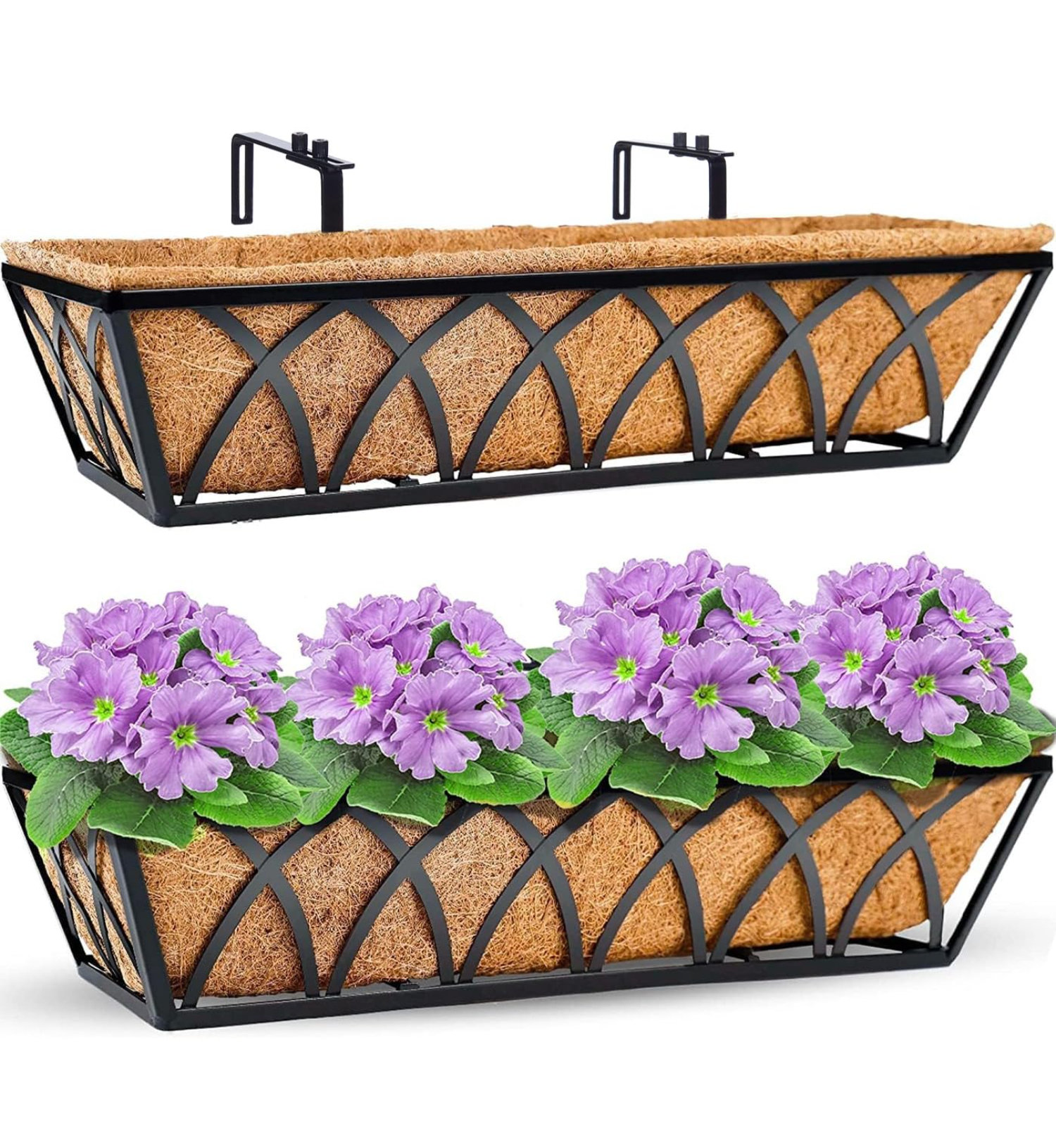 Lark Manor™ Window Boxes Horse Trough With Coconut Coir Liner, 24 Inch ...