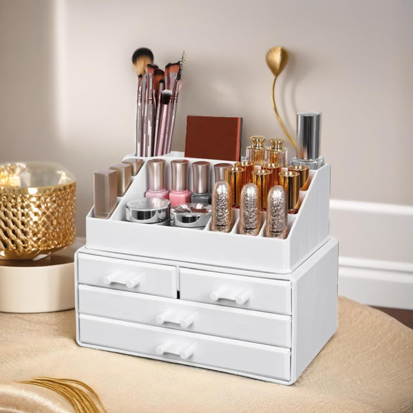 Rafaelo Mobilia 3 Tier Acrylic Make Up Organiser With 4 Drawers ...