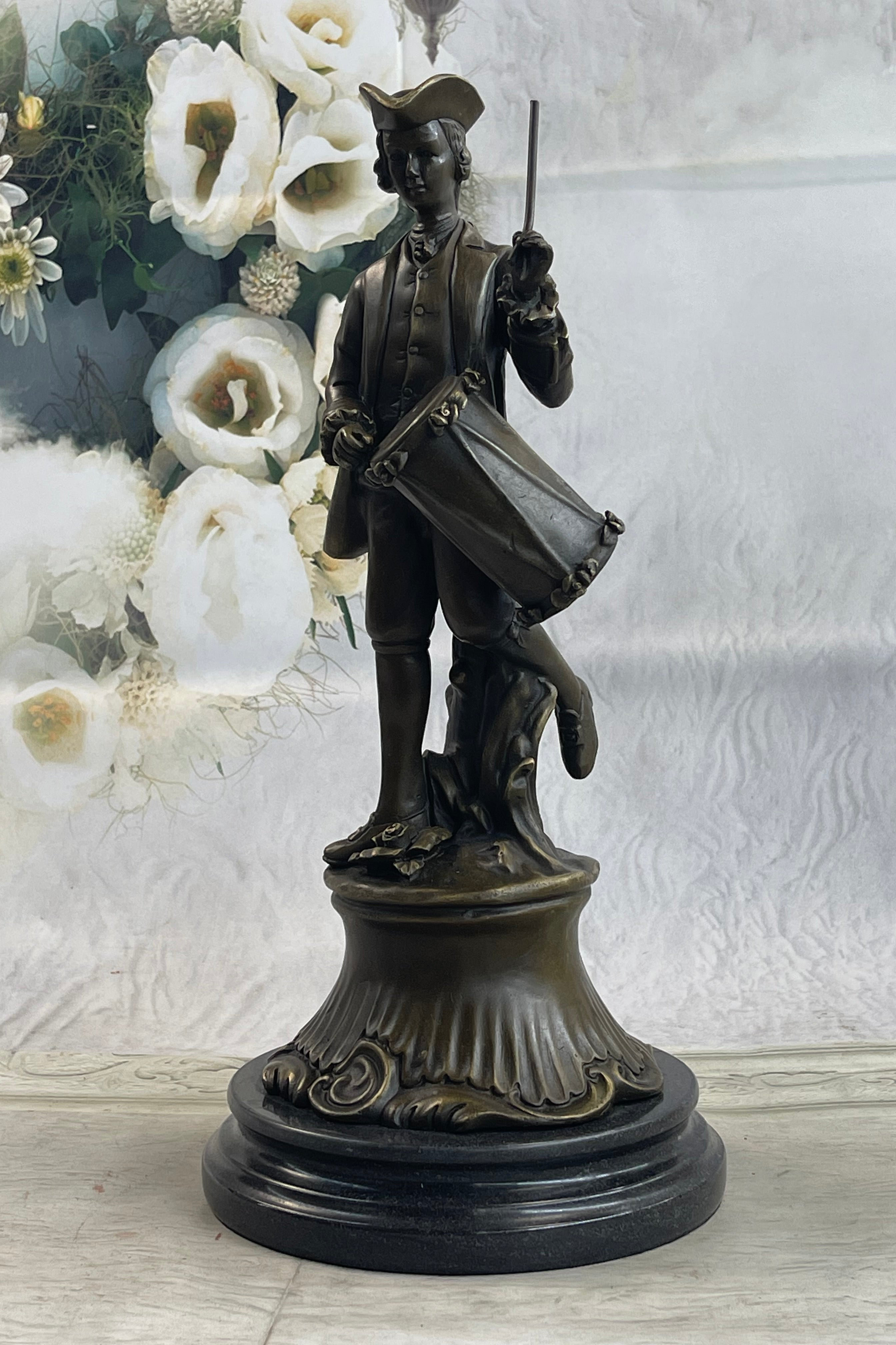 Bloomsbury Market American Revolutionary War Drummer - Bronze Metal ...