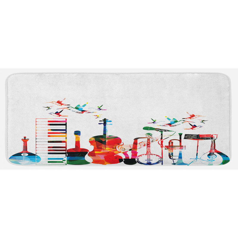 East Urban Home Music Kitchen Mat | Wayfair