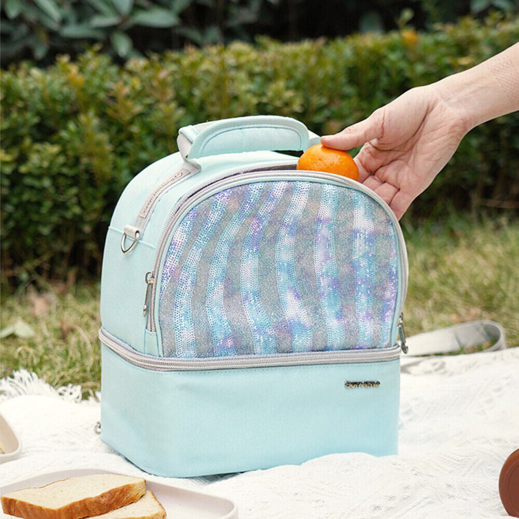 Sunveno Insulated Lunch Box Polyester Picnic Backpack , Service for 1 ...