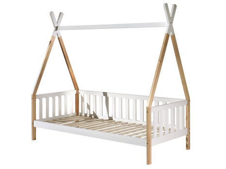 Vipack Tipi Bunk Bed with Border, Roof Frame and Roll -Up Slatted Frame ...