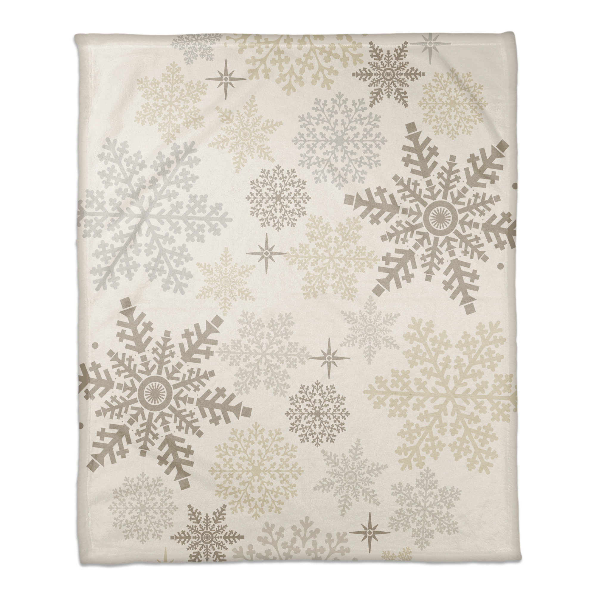 Designs Direct Creative Group Snowflake Fleece Throw | Wayfair