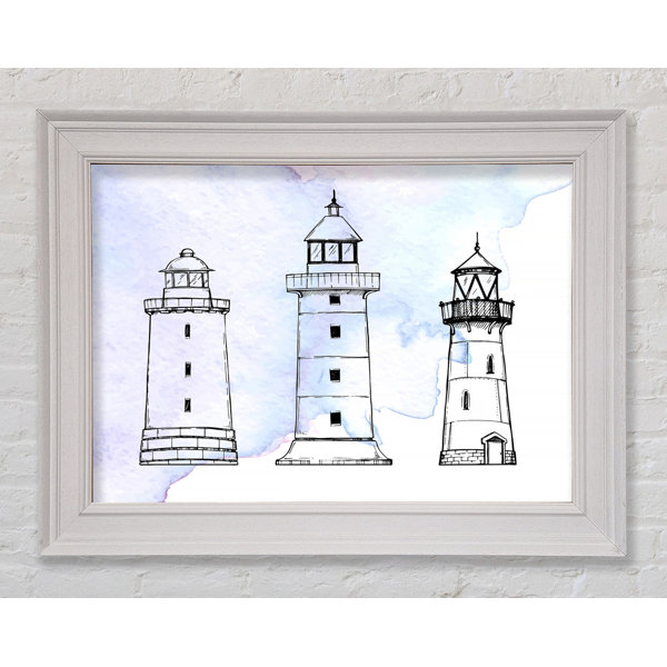 Longshore Tides The Structure Of The Lighthouses Framed Print | Wayfair ...