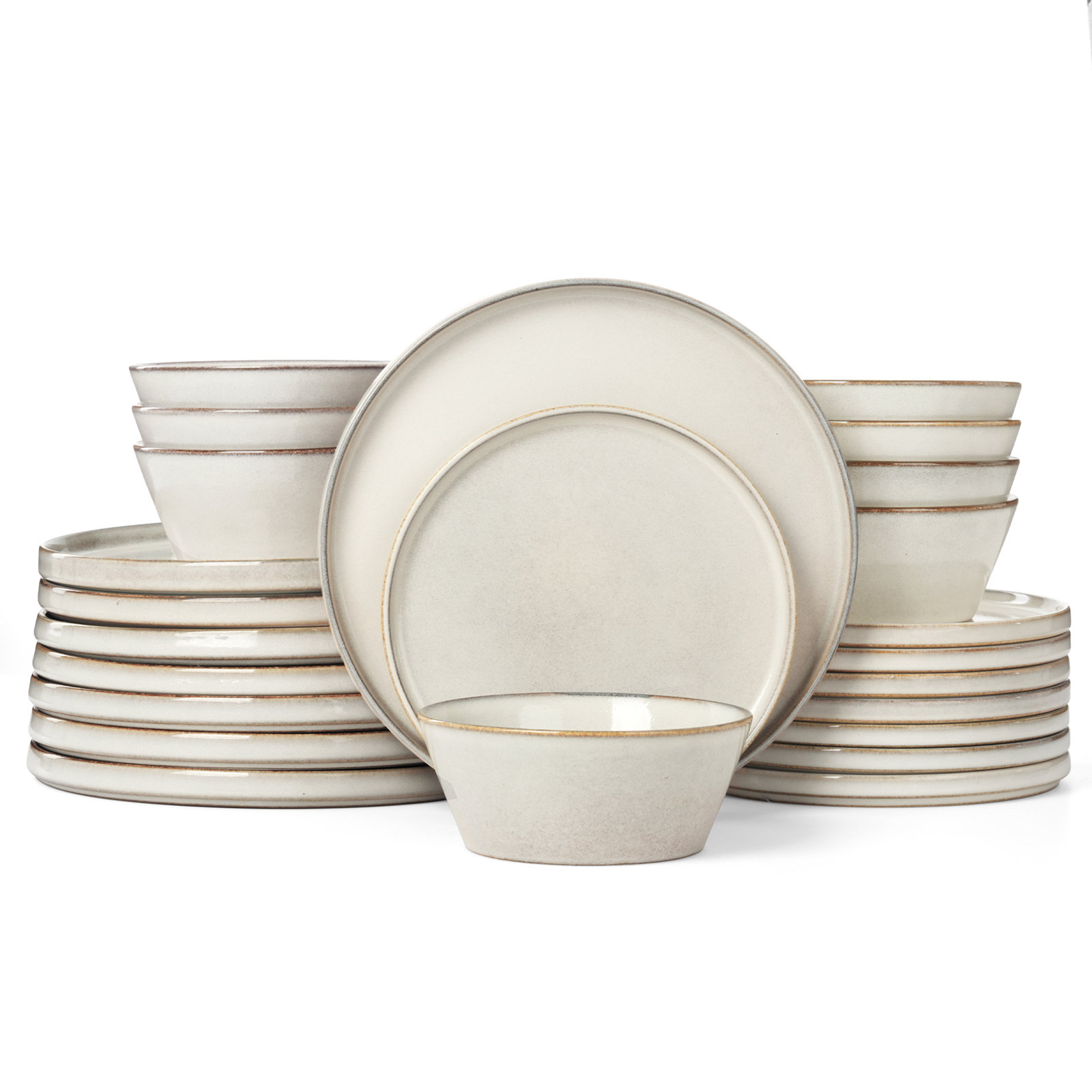 Famiware 24-Piece Stoneware Dinnerware Sets (Set of 8) - Wayfair Canada