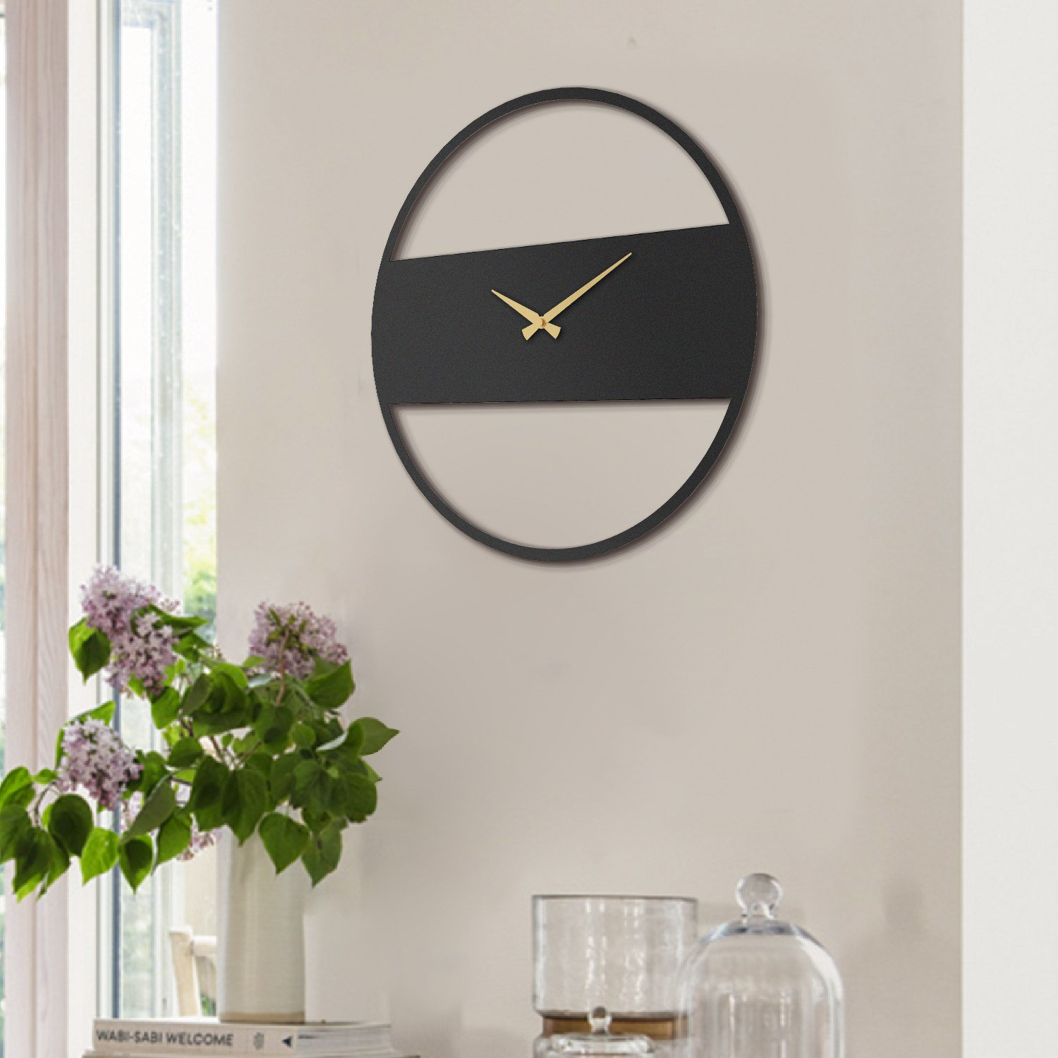 Ivy Bronx Decorative Metal Wall Clock | Wayfair