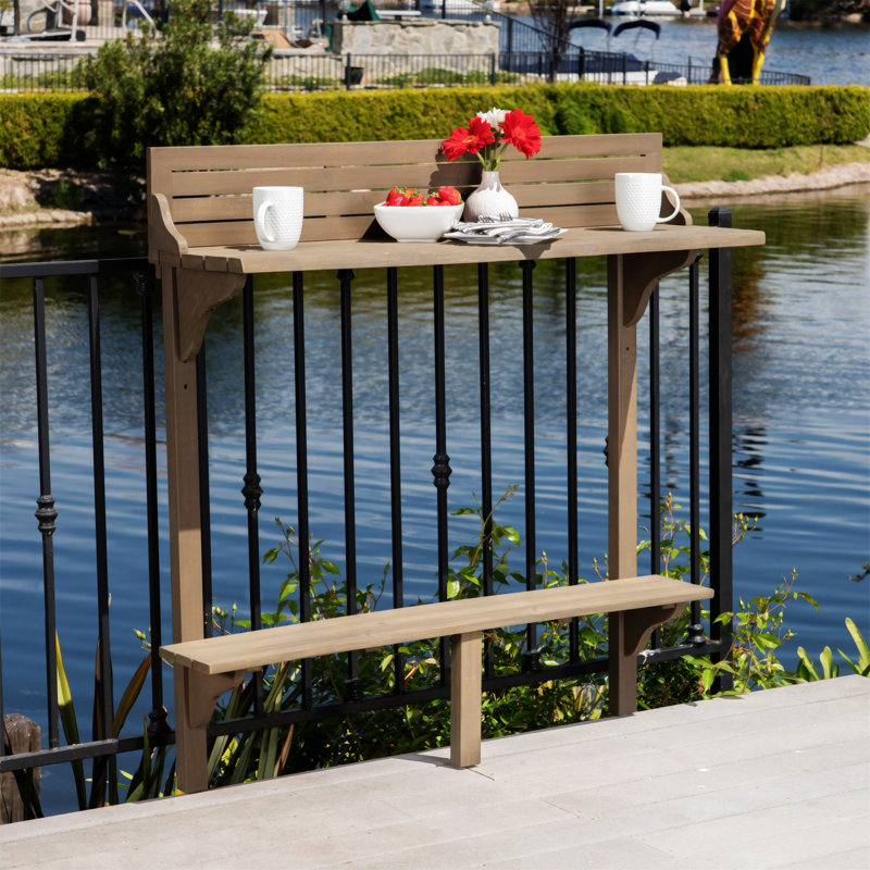 Bay Isle Home™ Bushnell Solid Wood Balcony Table & Reviews | Wayfair