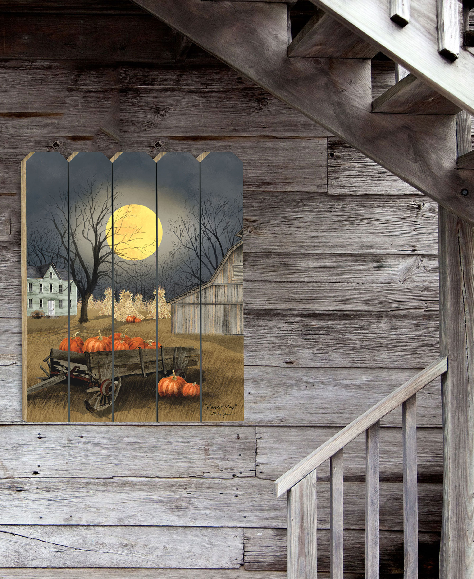 The Holiday Aisle® Harvest Moon by Billy Jacobs - Painting Print on ...