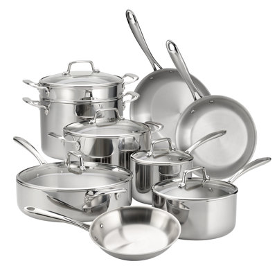 Tramontina Stainless Steel (18/10) 12 Pc Cookware Set & Reviews | Wayfair