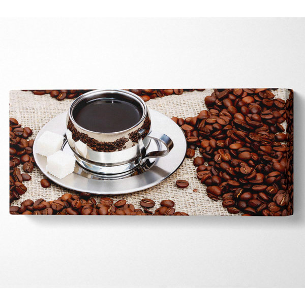 Ebern Designs Silver Coffee Beans - Wrapped Canvas Art Prints | Wayfair ...