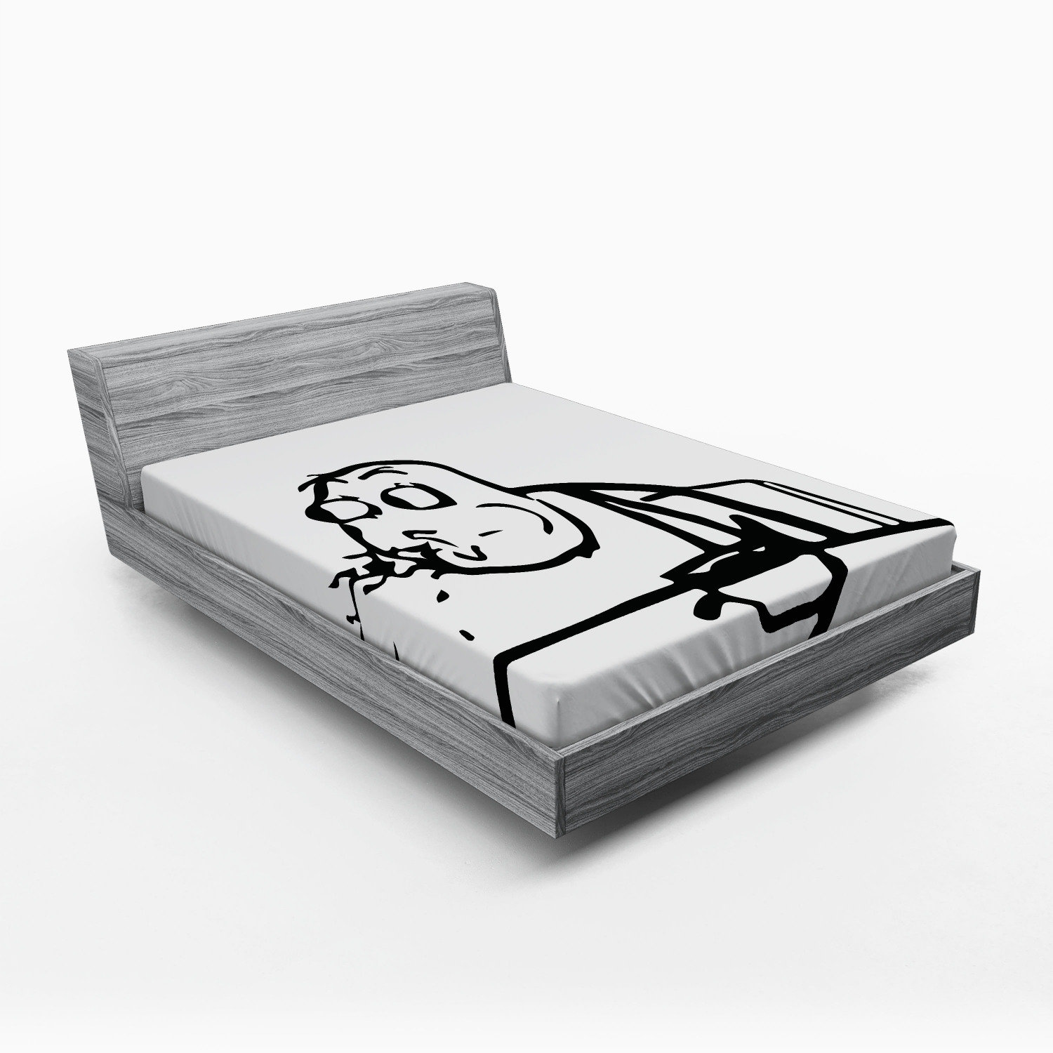 Ambesonne Humor Fitted Sheet | Wayfair