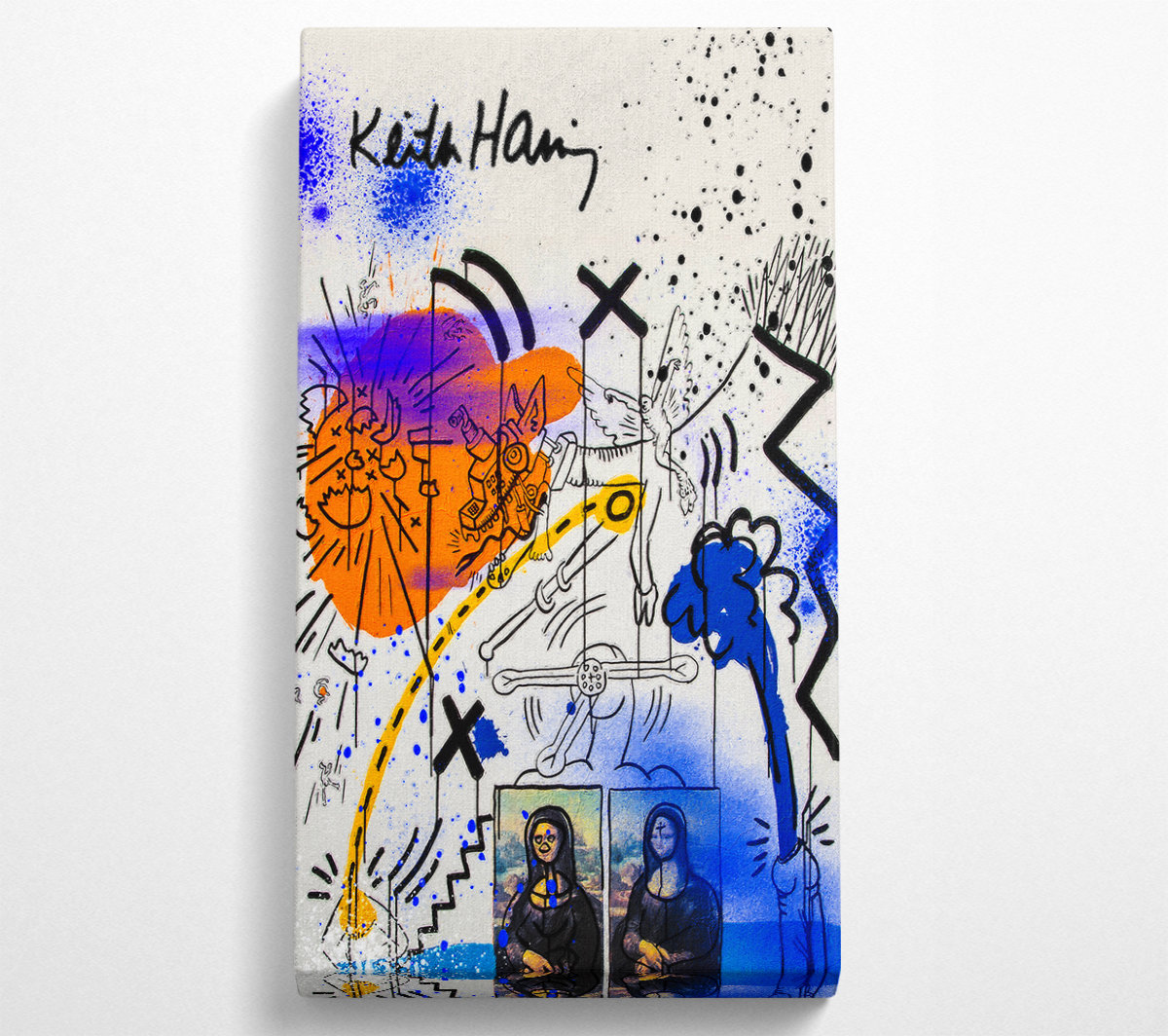 Ophelia & Co. Kisor Keith Haring Mona Lisa - Wrapped Canvas Art Prints ...