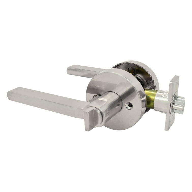 Nuk3y Satin Nickel Keyed (Entry) Door Lever | Wayfair