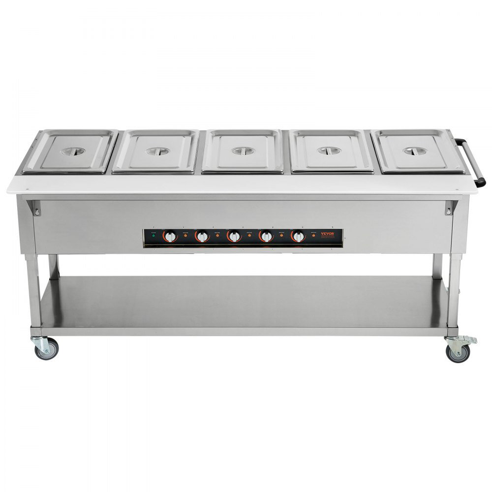 Stellweilan Tessberg 5-Pan Commercial Food Warmer, 5 x 20.6QT Electric ...