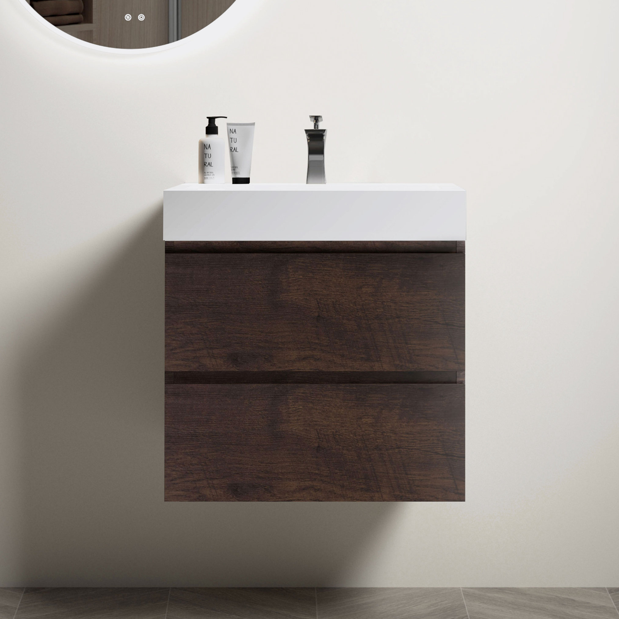 Ebern Designs Younkin 24'' Single Bathroom Vanity with Resin Top | Wayfair